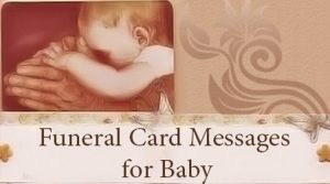 Funeral Card Messages for Baby