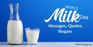 World Milk Day Messages, Quotes, Slogans and Wishes