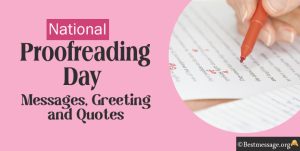 Happy National Proofreading Day 2026 Messages and Quotes