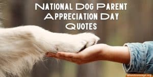National Dog Parent Appreciation Day Quotes, Messages